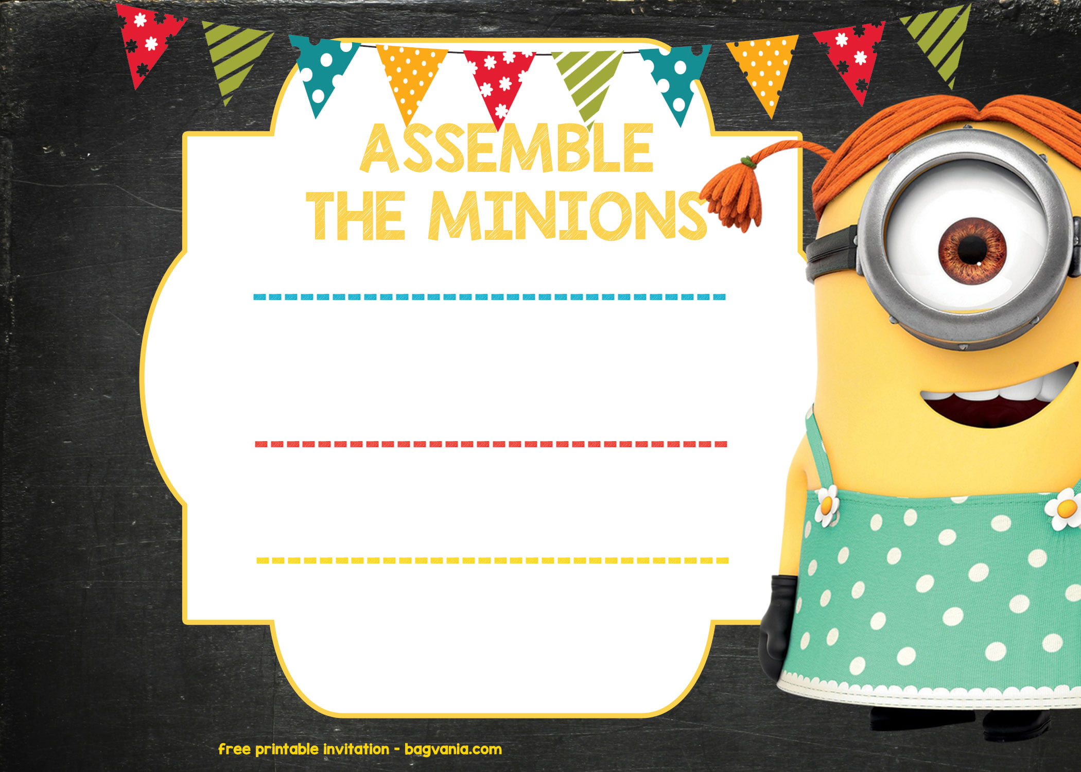 UPDATED! Bunch Of Minion Birthday Party Invitations Ideas - FREE ...
