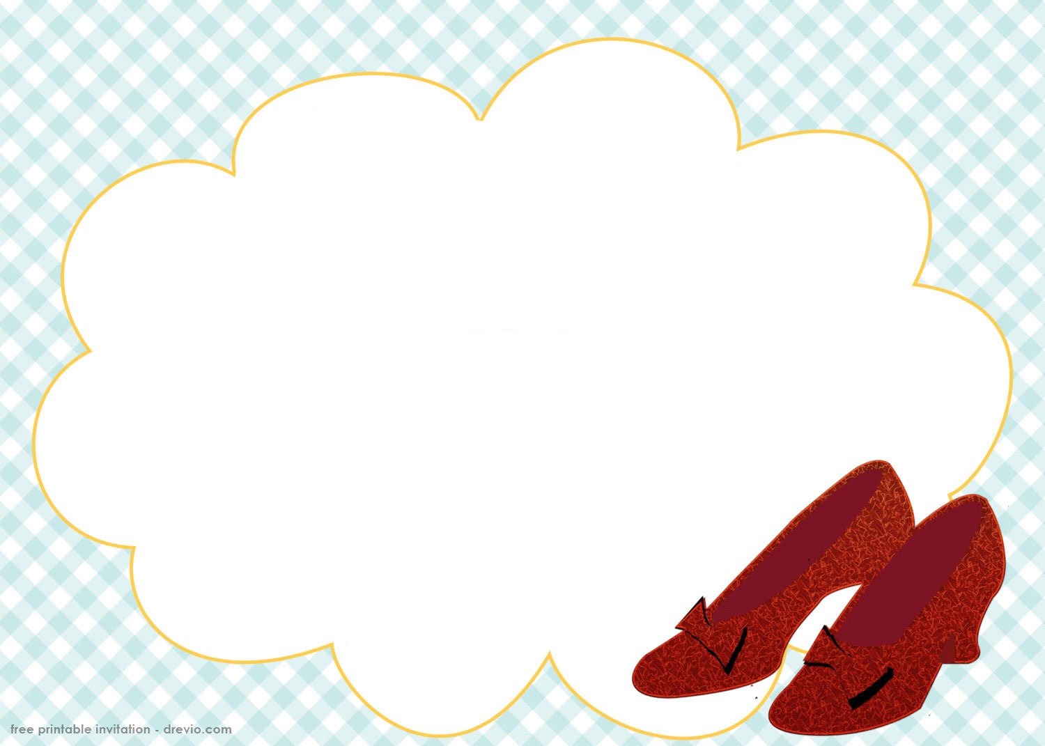 Wizard Of Oz Birthday Party Invitations Template