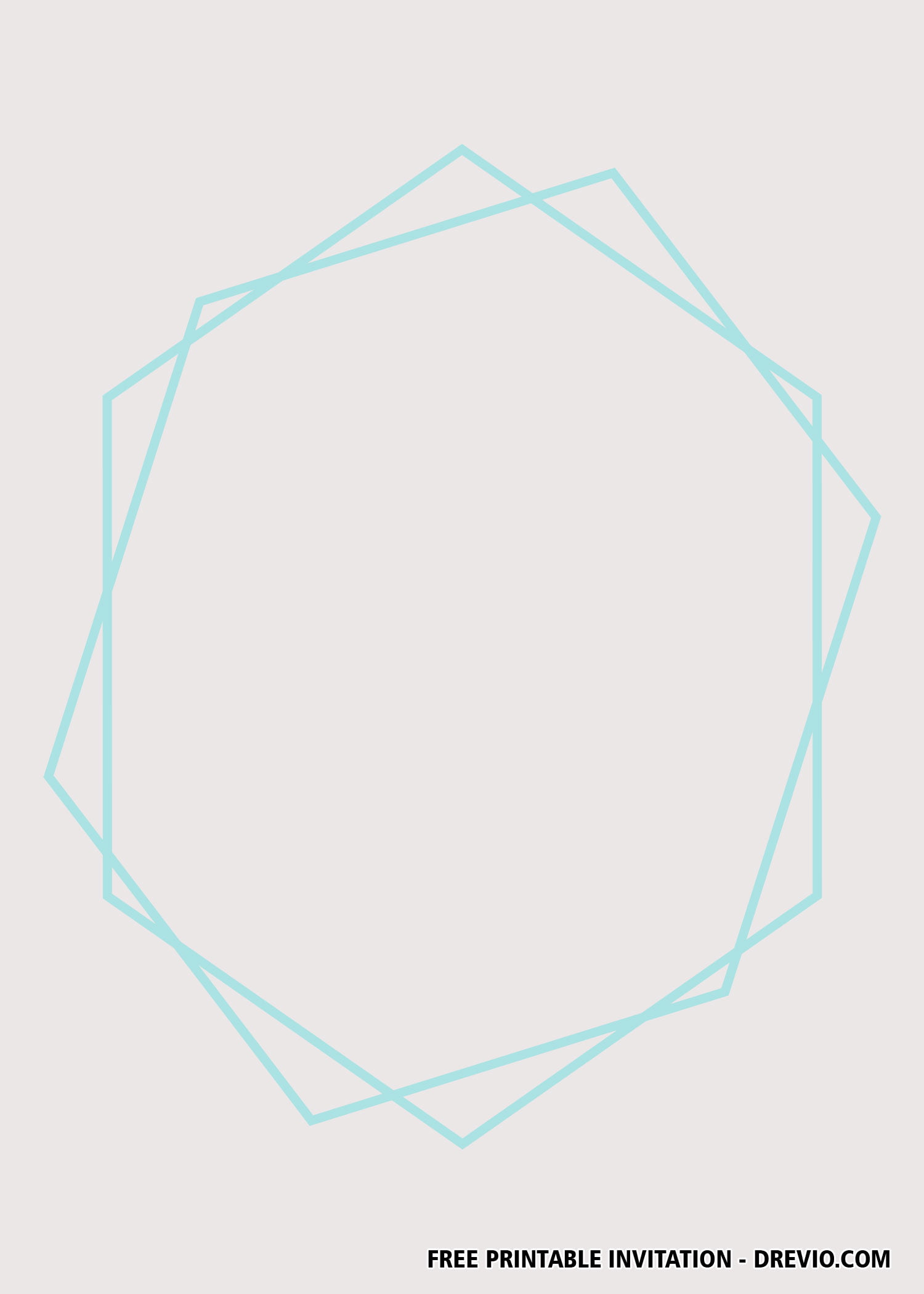 FREE Gold Geometric Invitation Templates