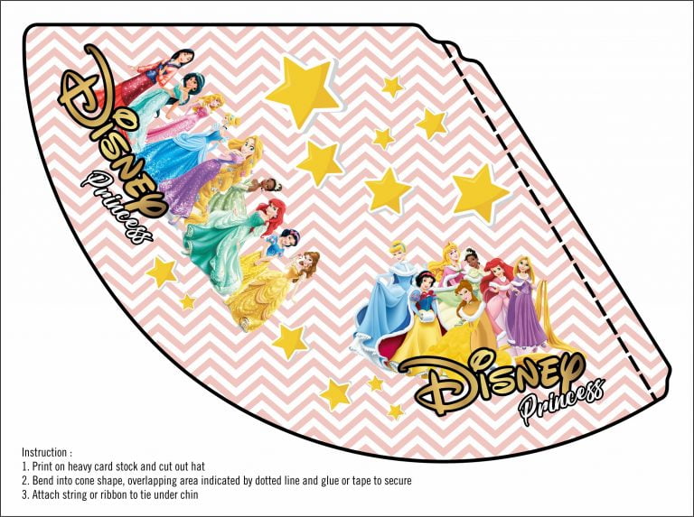FREE Disney Princess ALL Party Supplies Templates