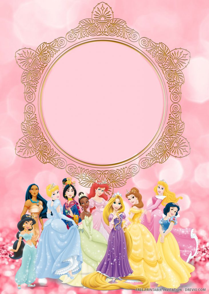 Free Printable Princess Invitation Templates