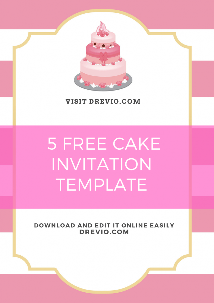 Free Printable Cake Invitation Templates