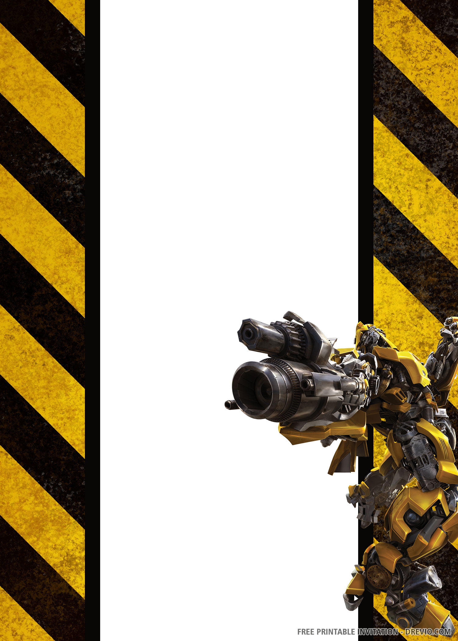 Free Printable Transformer Invitation Templates