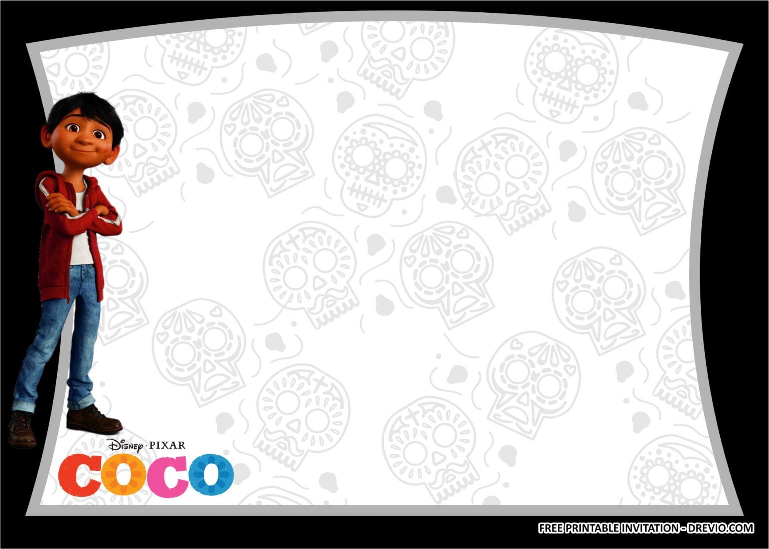 (FREE PRINTABLE) - Disney Coco Birthday Party Kits Templates