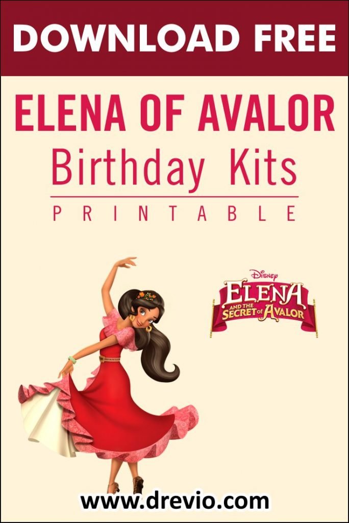 (FREE PRINTABLE) - Elena of Avalor Birthday Party Kits Templates: Chic ...