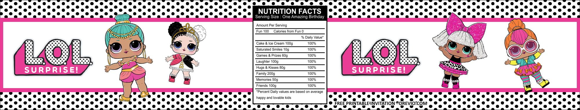 (FREE PRINTABLE) - LOL Surprise Birthday Party Kits Template