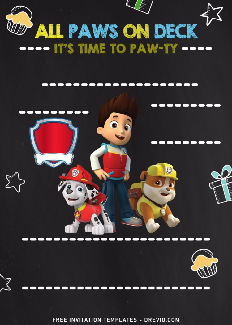 7+ PAW-SOME Paw Patrol Theme Kids Birthday Invitation Templates