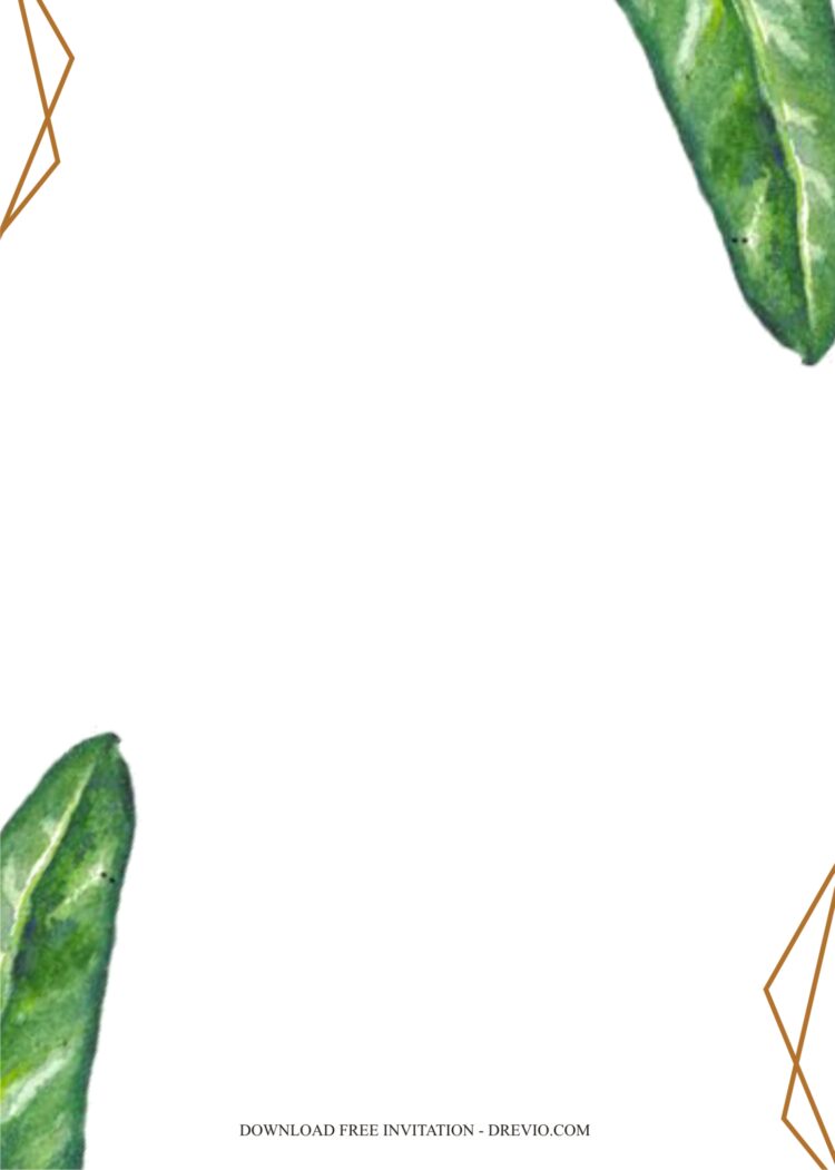 7+ Free Glam Green Tropical Invitation Party Templates