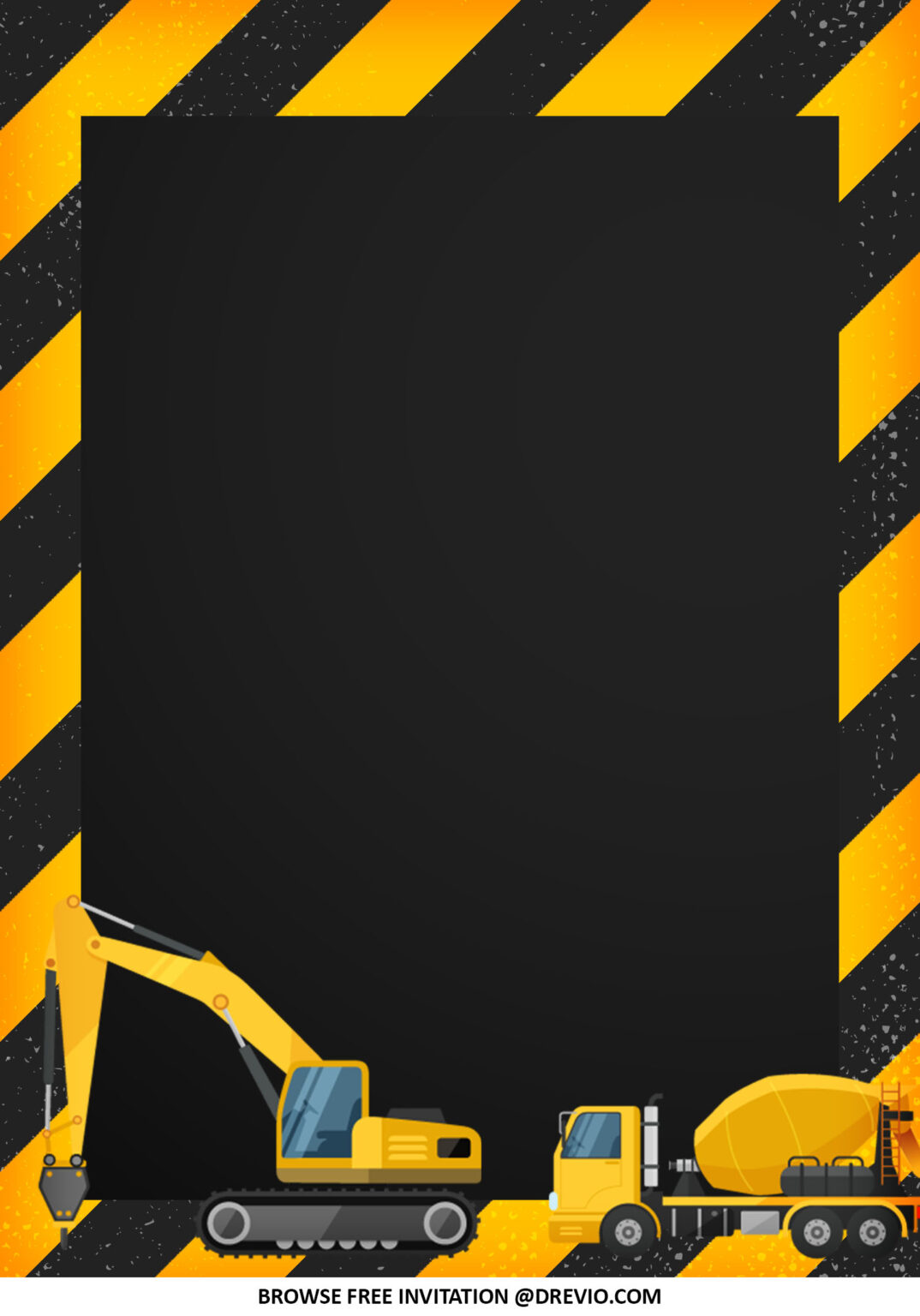 Construction Themed Baby Shower Invitations + Party Ideas