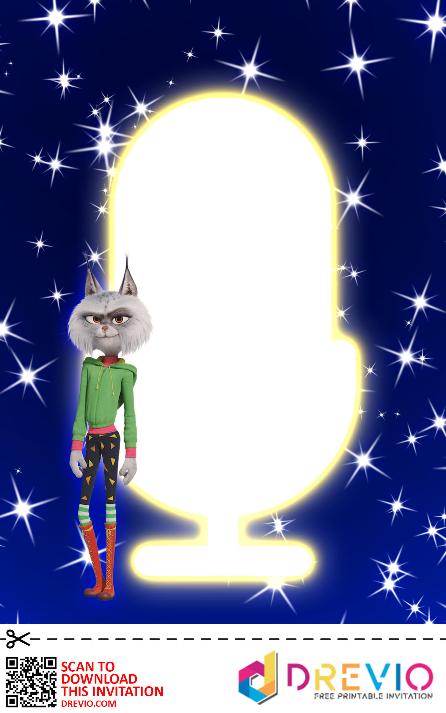 [FREE INVITATIONS] Sing 2 Baby Shower Invitations + Party Ideas