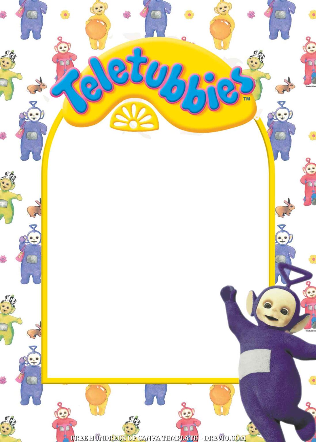 FREE - 14+ Teletubbies Canva Birthday Invitation Templates
