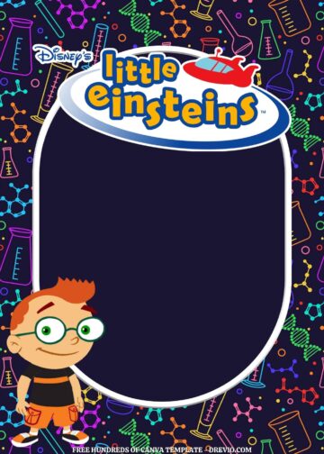 FREE - 20+ Little Einsteins Canva Birthday Invitation Templates