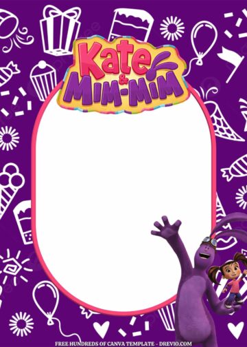 22+ Kate and Mim-Mim Canva Birthday Invitation Templates
