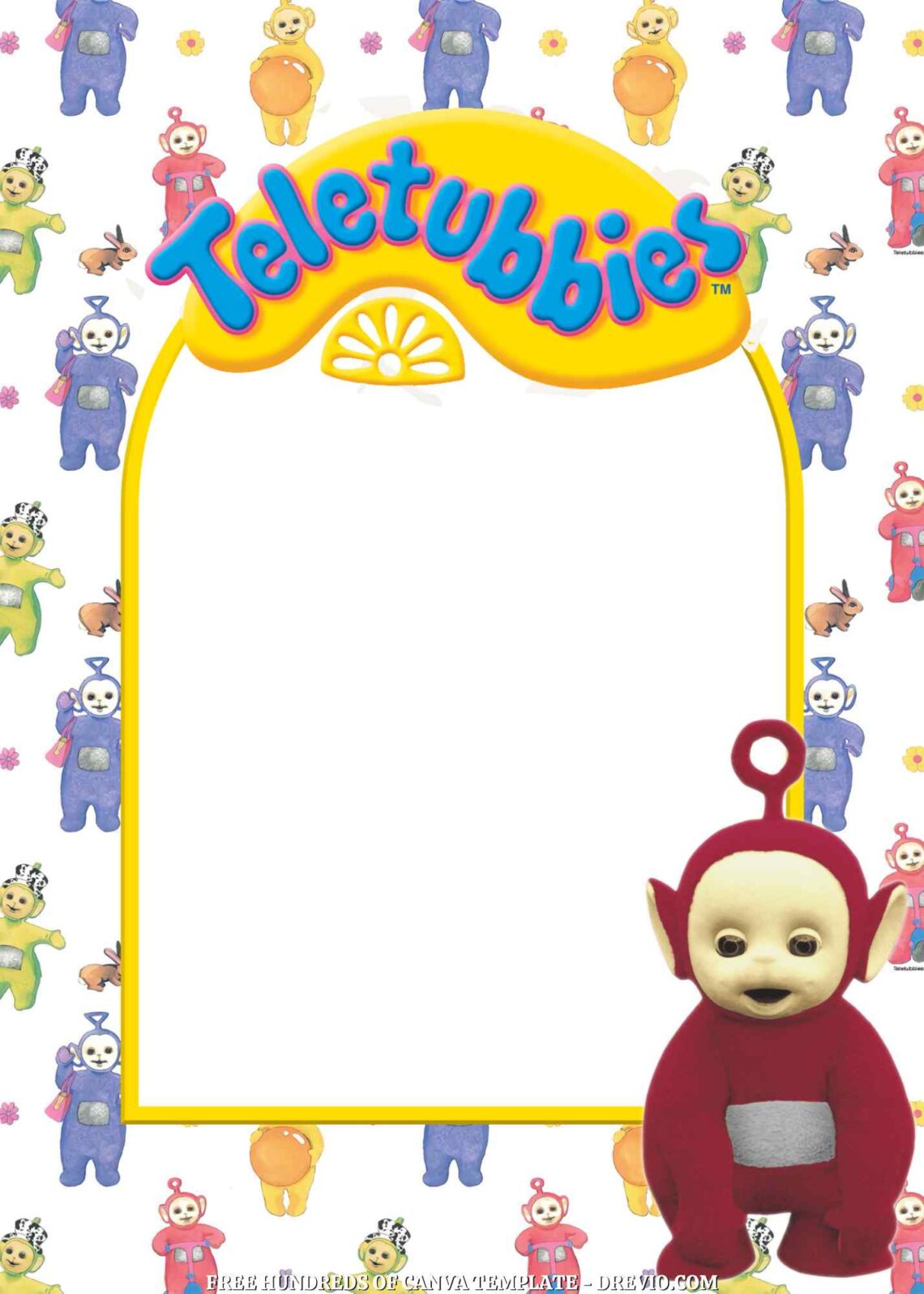 FREE - 14+ Teletubbies Canva Birthday Invitation Templates