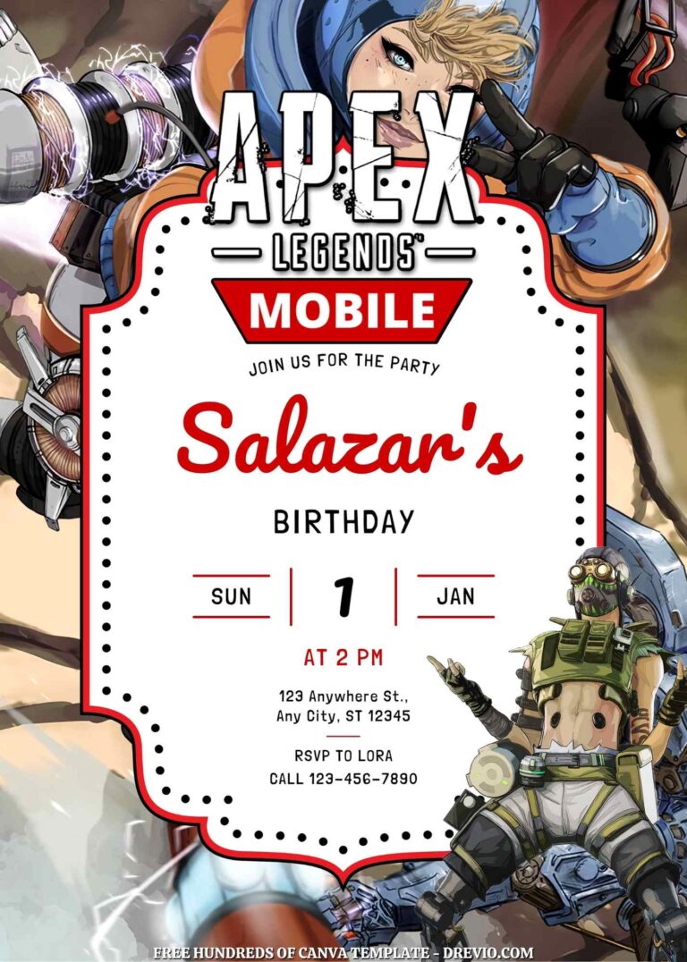 22+ Apex Legends Mobile Canva Birthday Invitation Templates