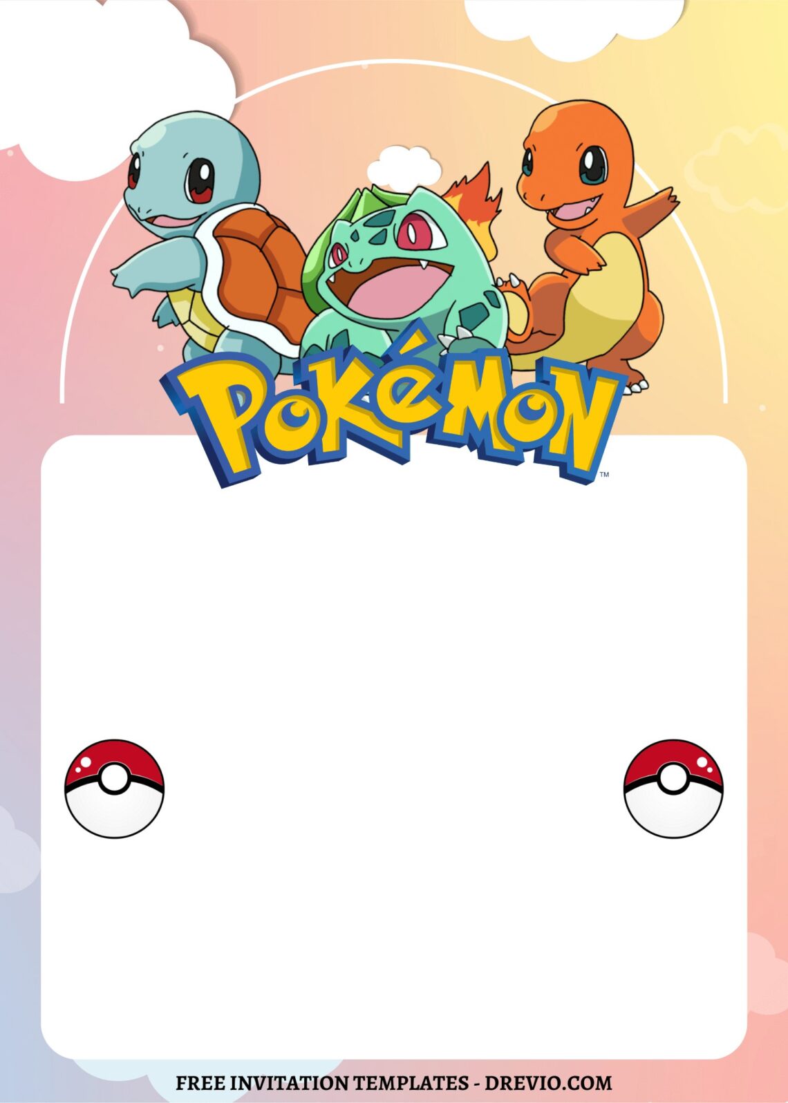 8+ Adorable Pokemon Adventure Canva Birthday Invitation Templates