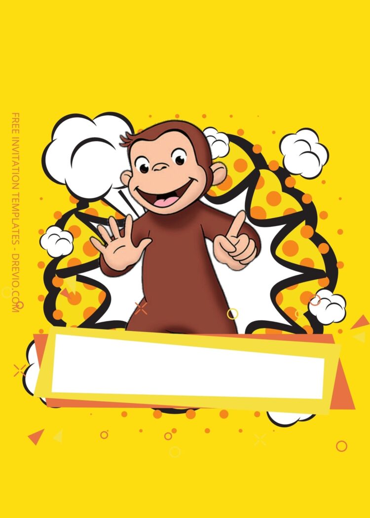 8+ Curious George Birthday Invitation Templates