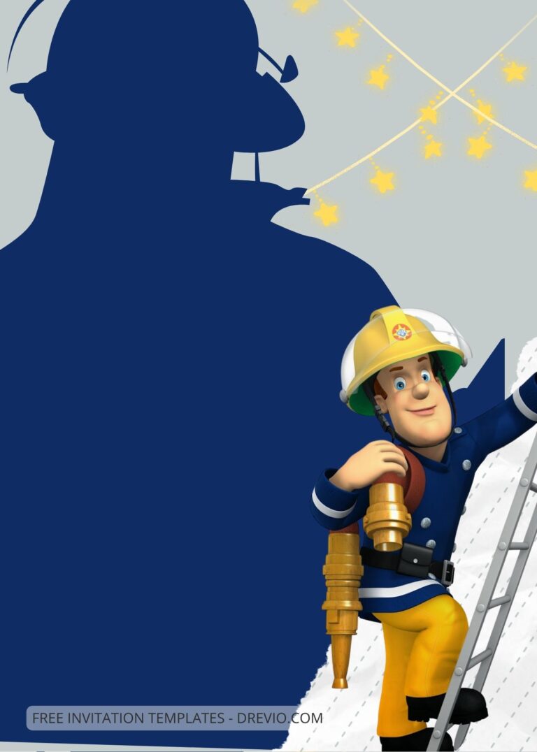 9+ Fireman Sam Canva Birthday Invitation Templates