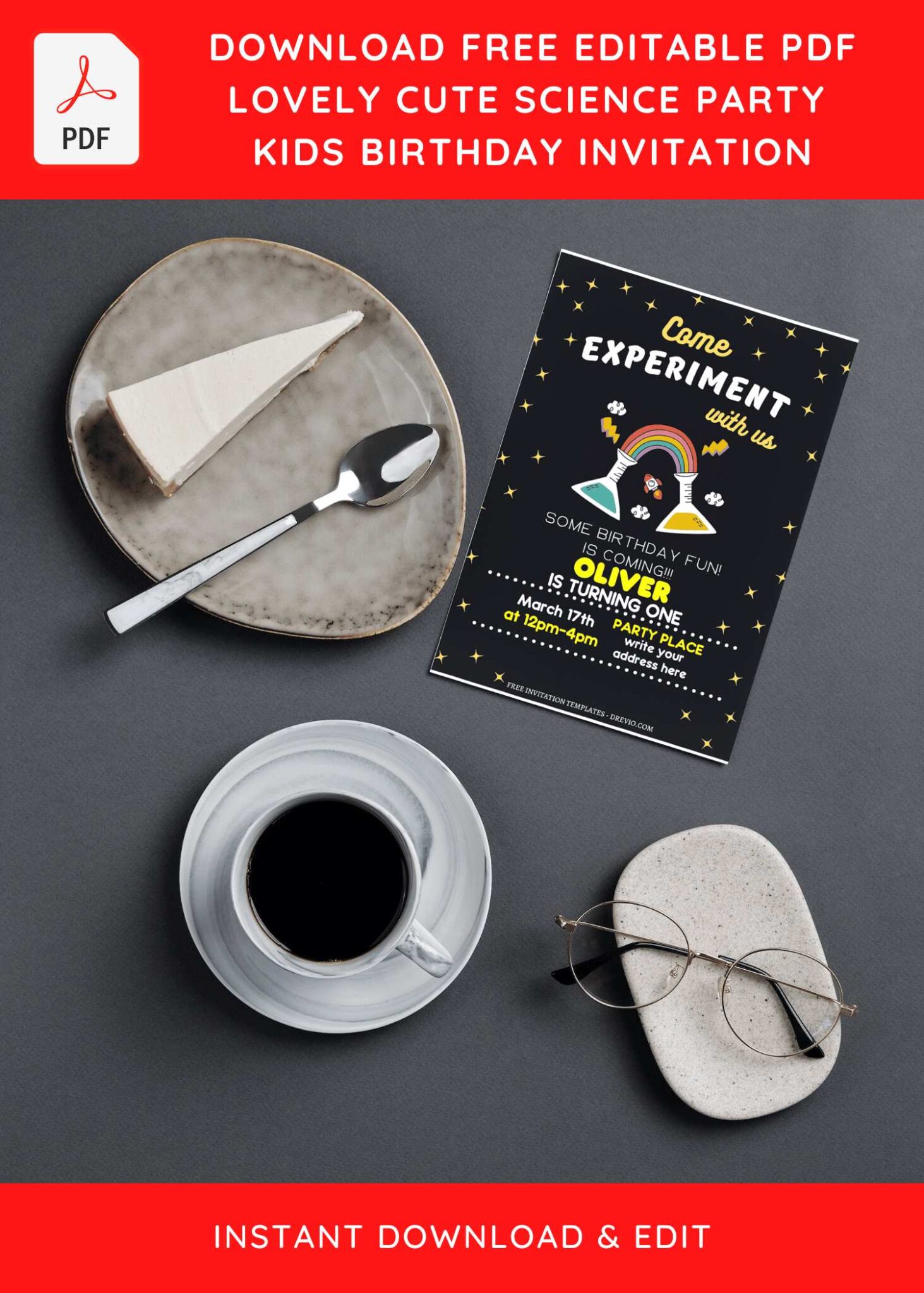 (Free Editable PDF) Little Scientist Birthday Invitation Templates