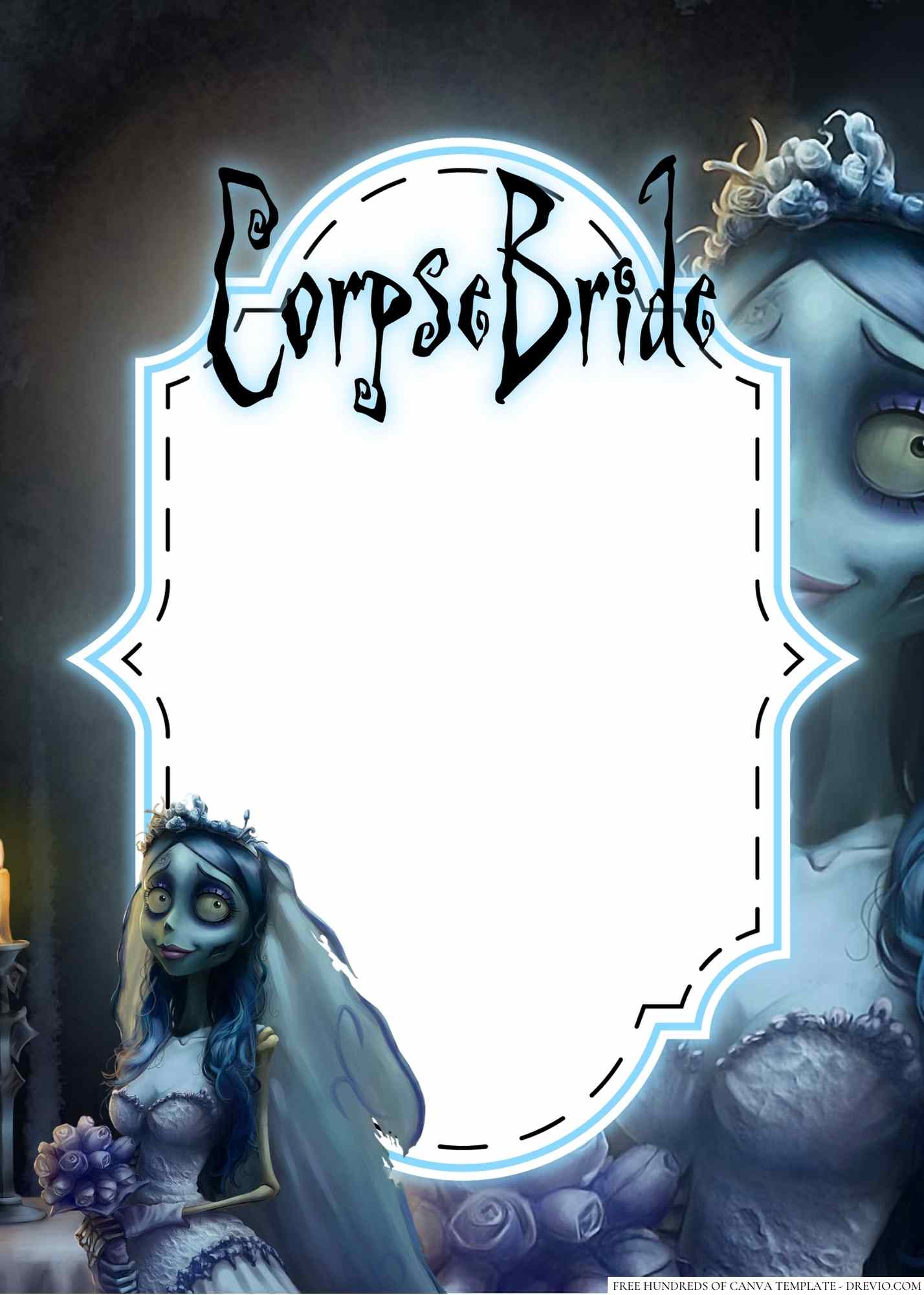 18+ Corpse Bride Canva Birthday Invitation Templates