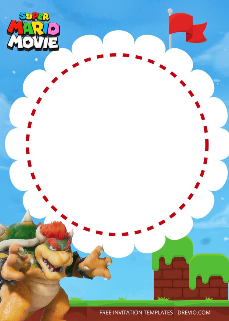 10+ Super Mario The Movie Birthday Invitation Templates