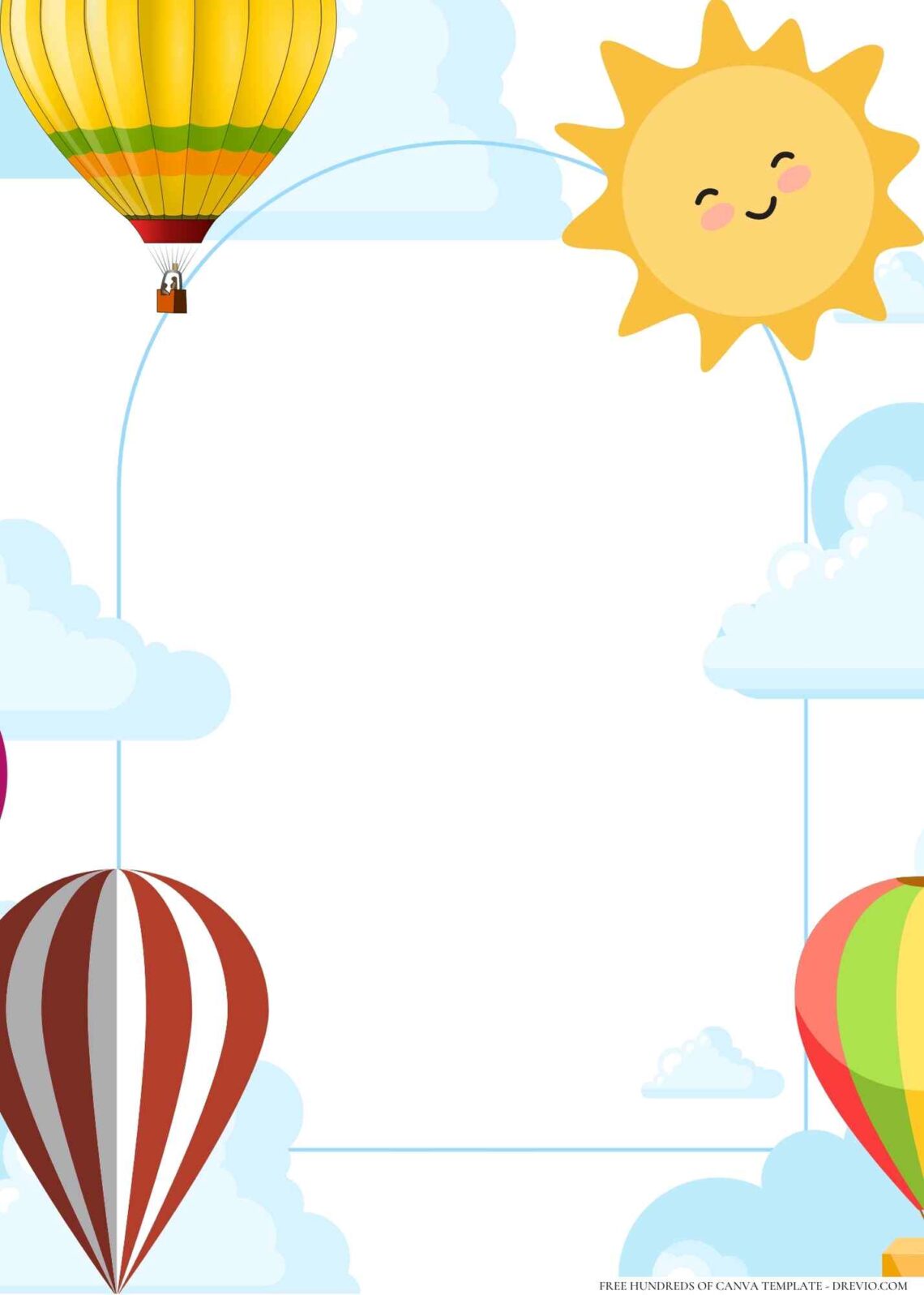 18+ Hot Air Balloon Birthday Invitation Templates