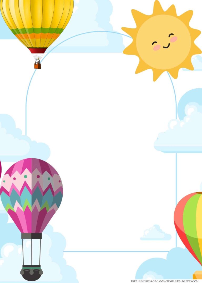18+ Hot Air Balloon Birthday Invitation Templates