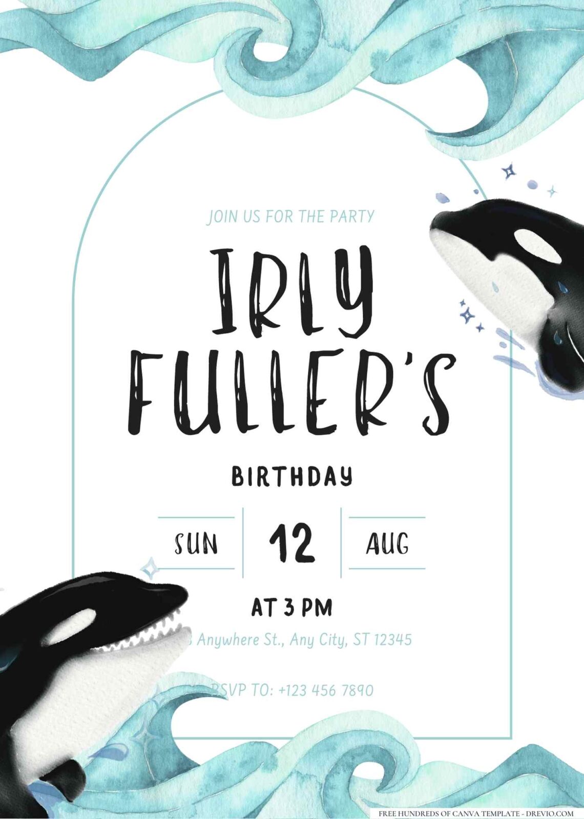 22+ Orca Birthday Invitation Templates