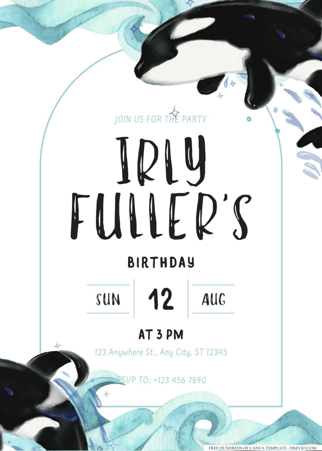 22+ Orca Birthday Invitation Templates