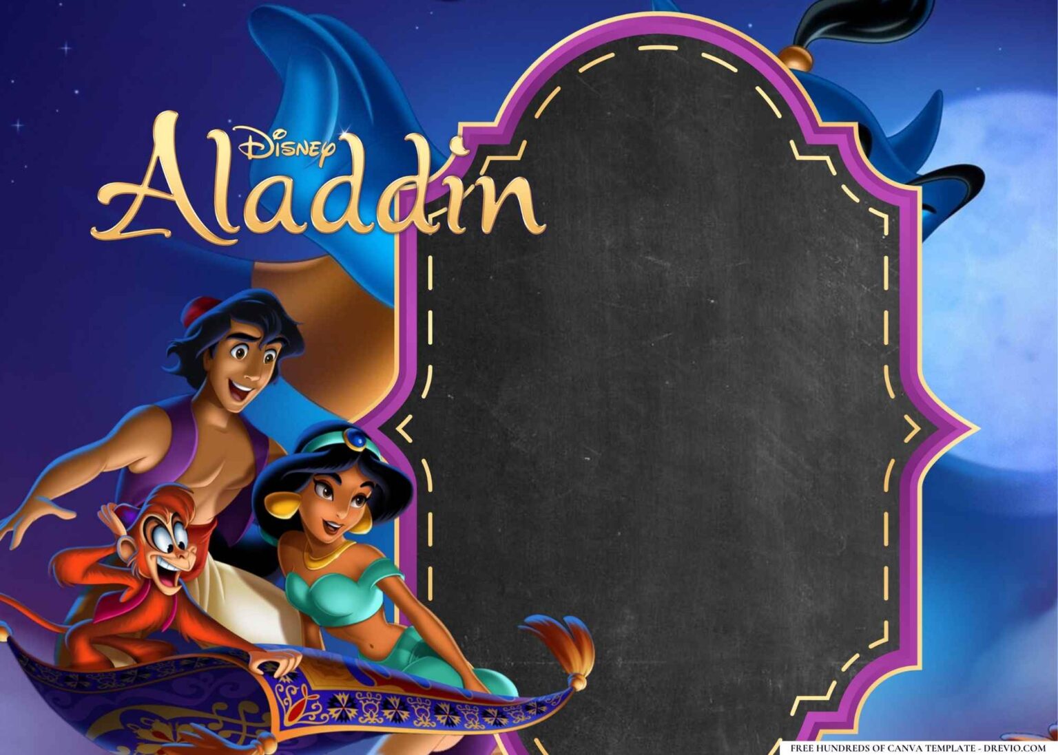 18+ Aladdin Birthday Invitation Templates
