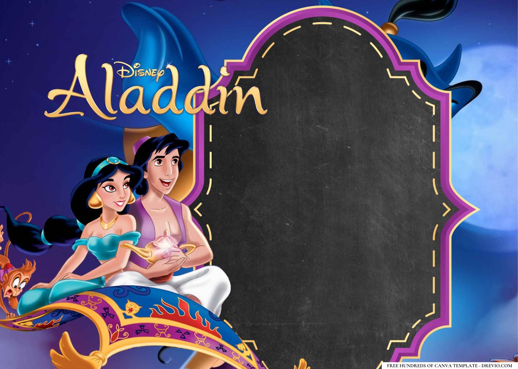 18+ Aladdin Birthday Invitation Templates