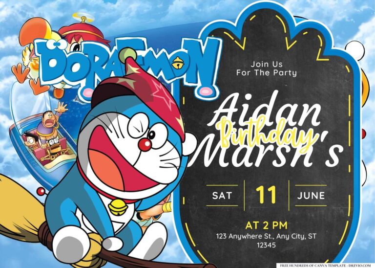 18+ Doraemon Birthday Invitation Templates