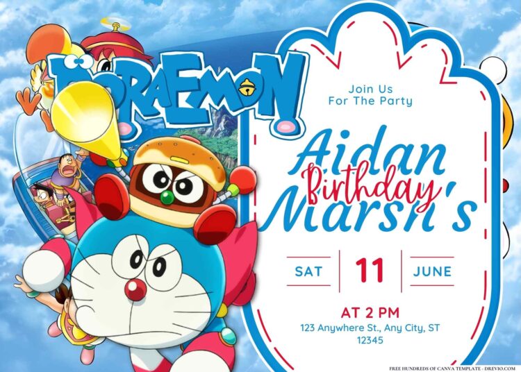 18+ Doraemon Birthday Invitation Templates