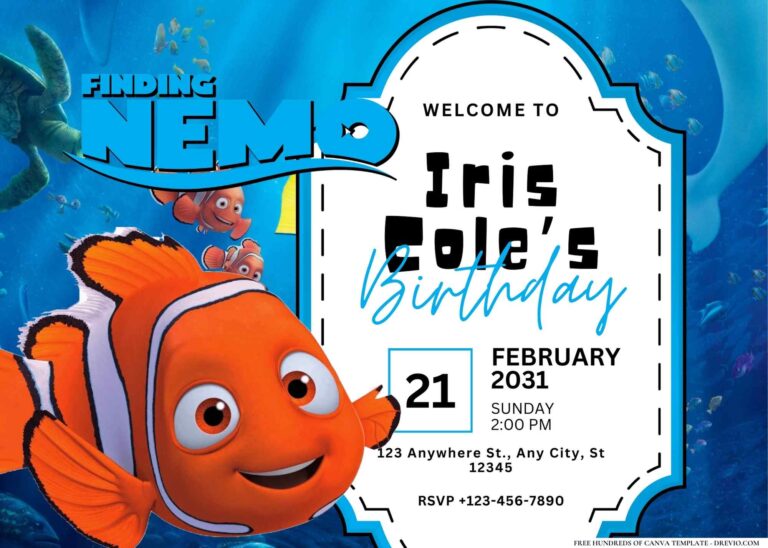 20+ Finding Nemo Birthday Invitation Templates