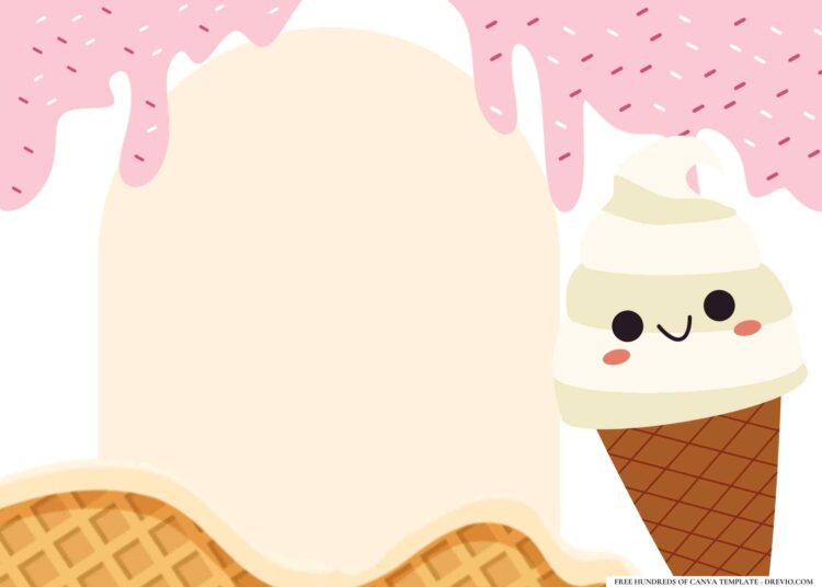 20+ Ice Cream Sundae Bar Birthday Invitation Templates