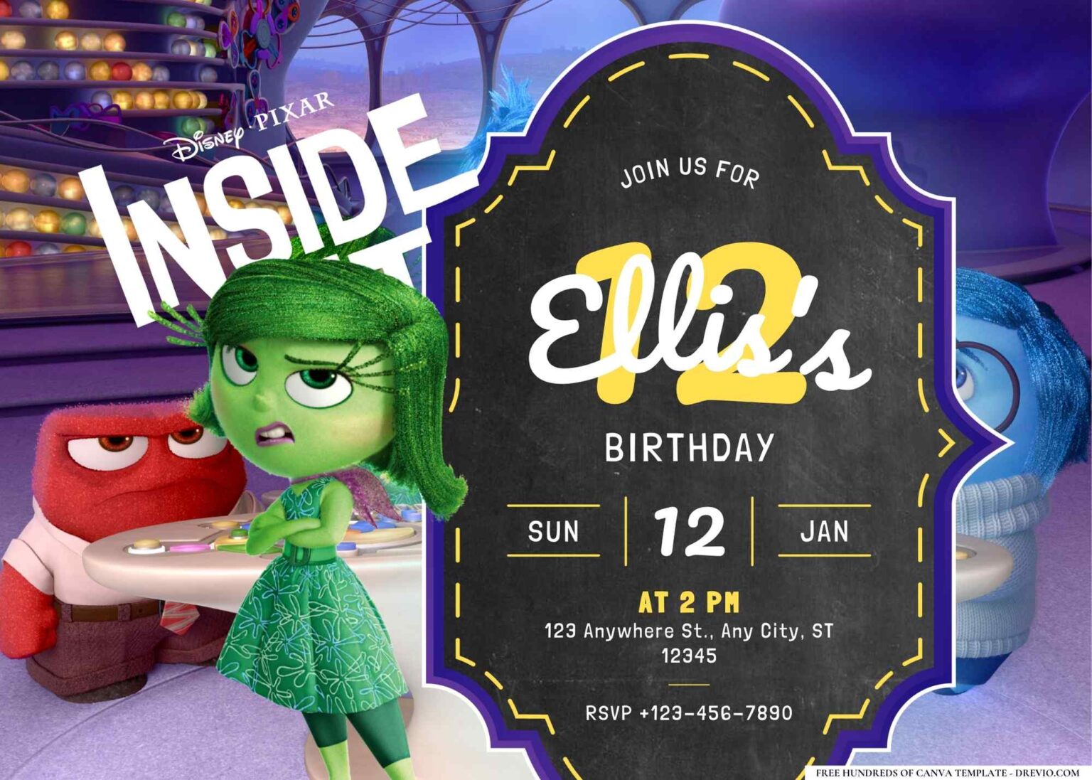 18+ Inside Out Birthday Invitation Templates