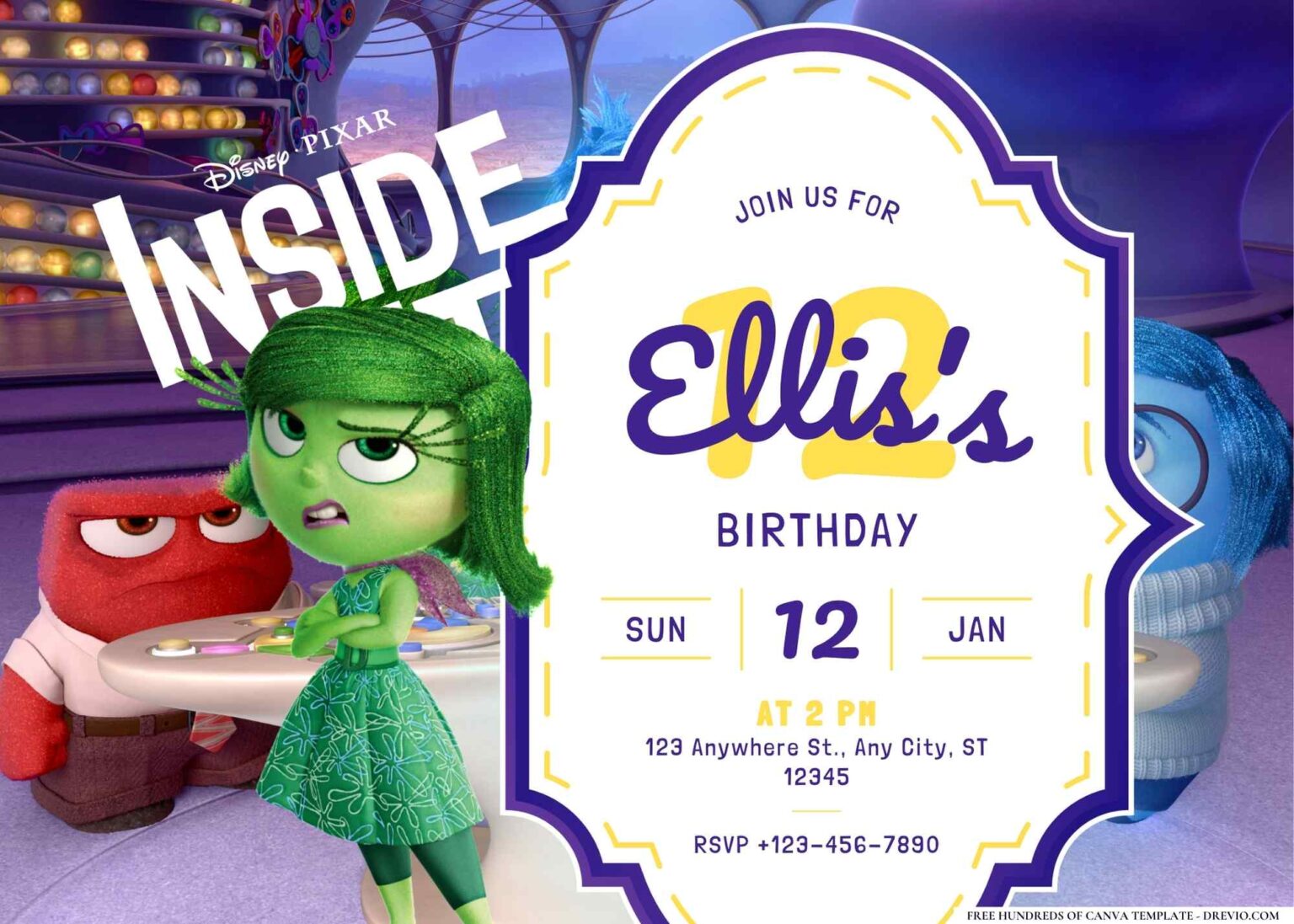 18+ Inside Out Birthday Invitation Templates