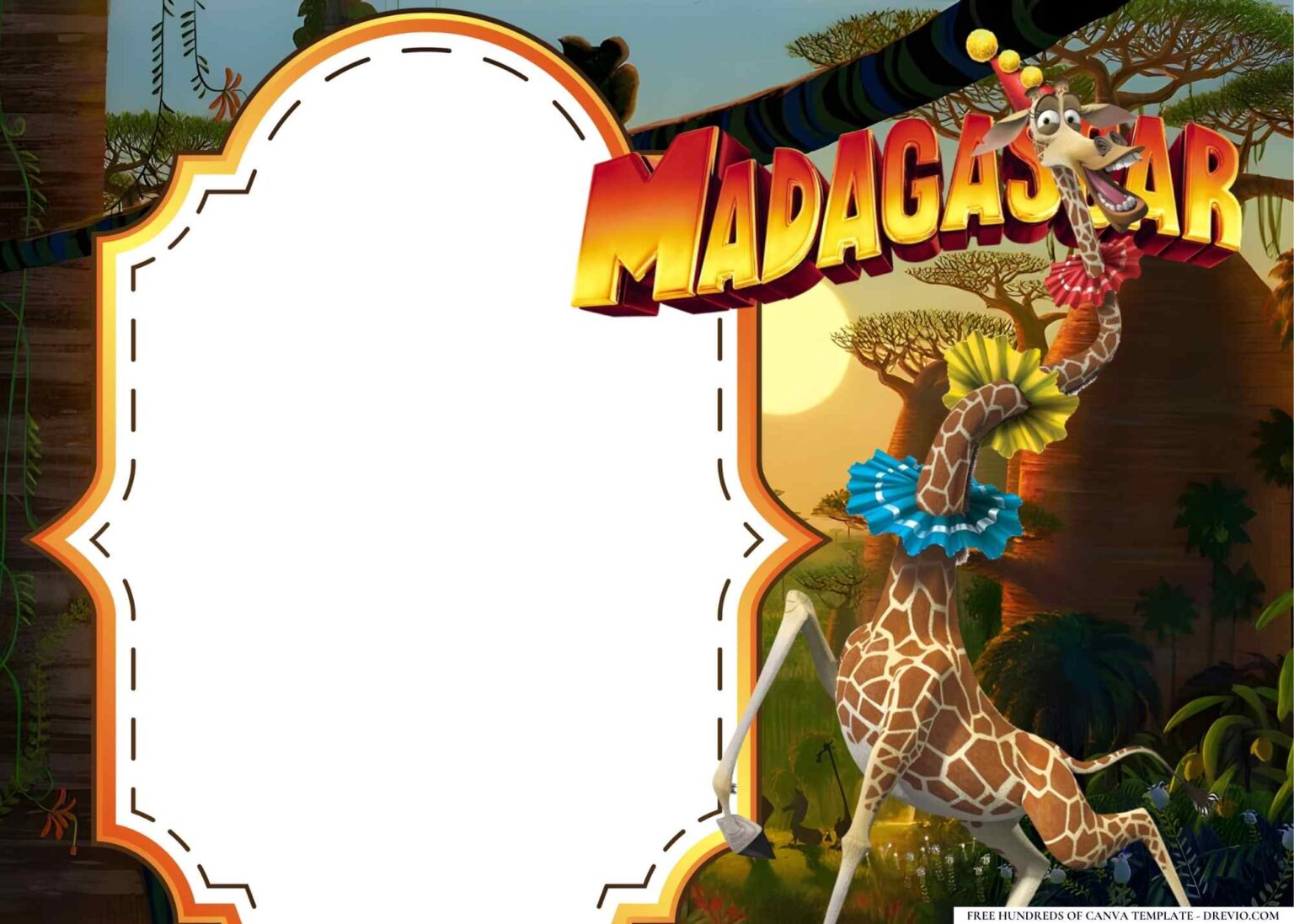 14+ Madagascar Jungle Birthday Invitation Templates