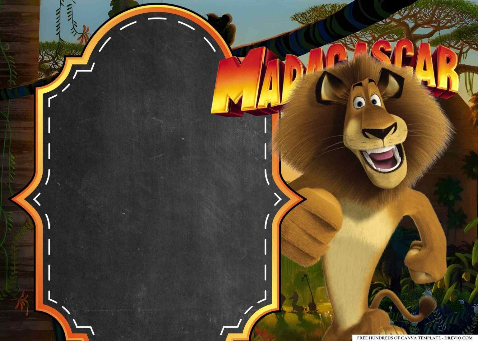 14+ Madagascar Jungle Birthday Invitation Templates