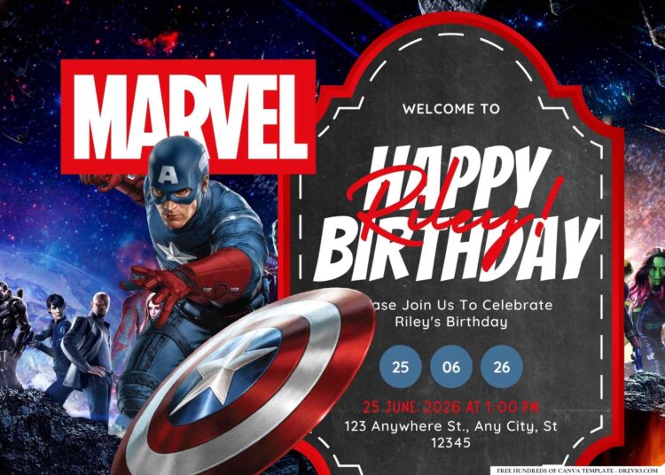 22+ Marvel Birthday Invitation Templates