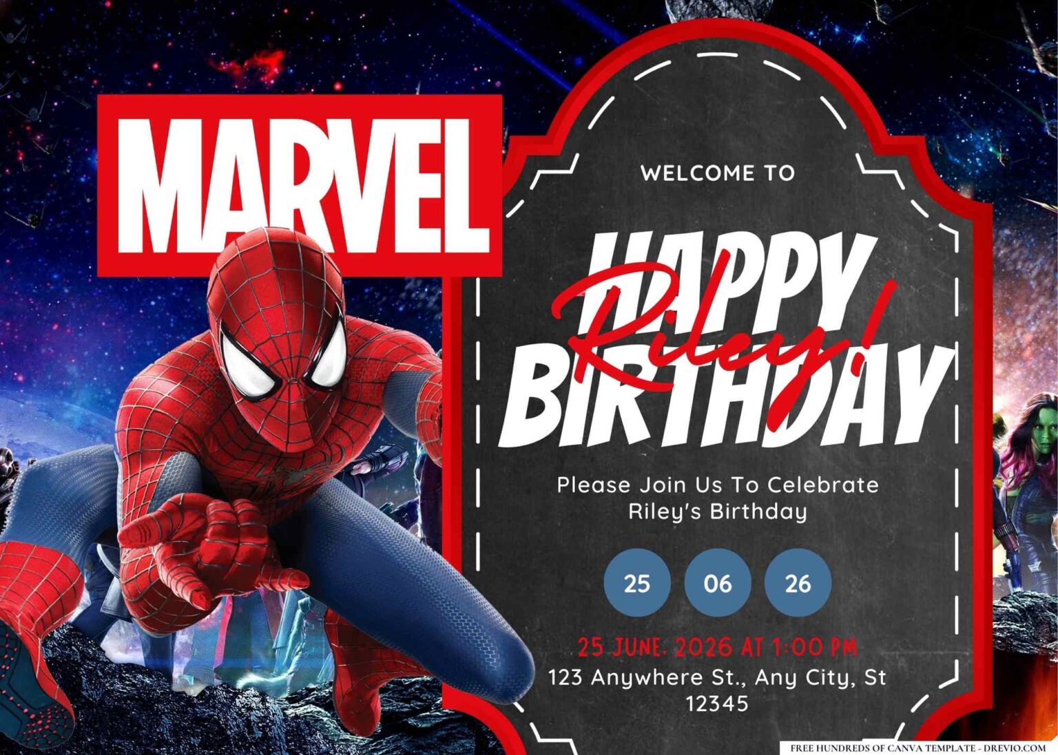 22+ Marvel Birthday Invitation Templates