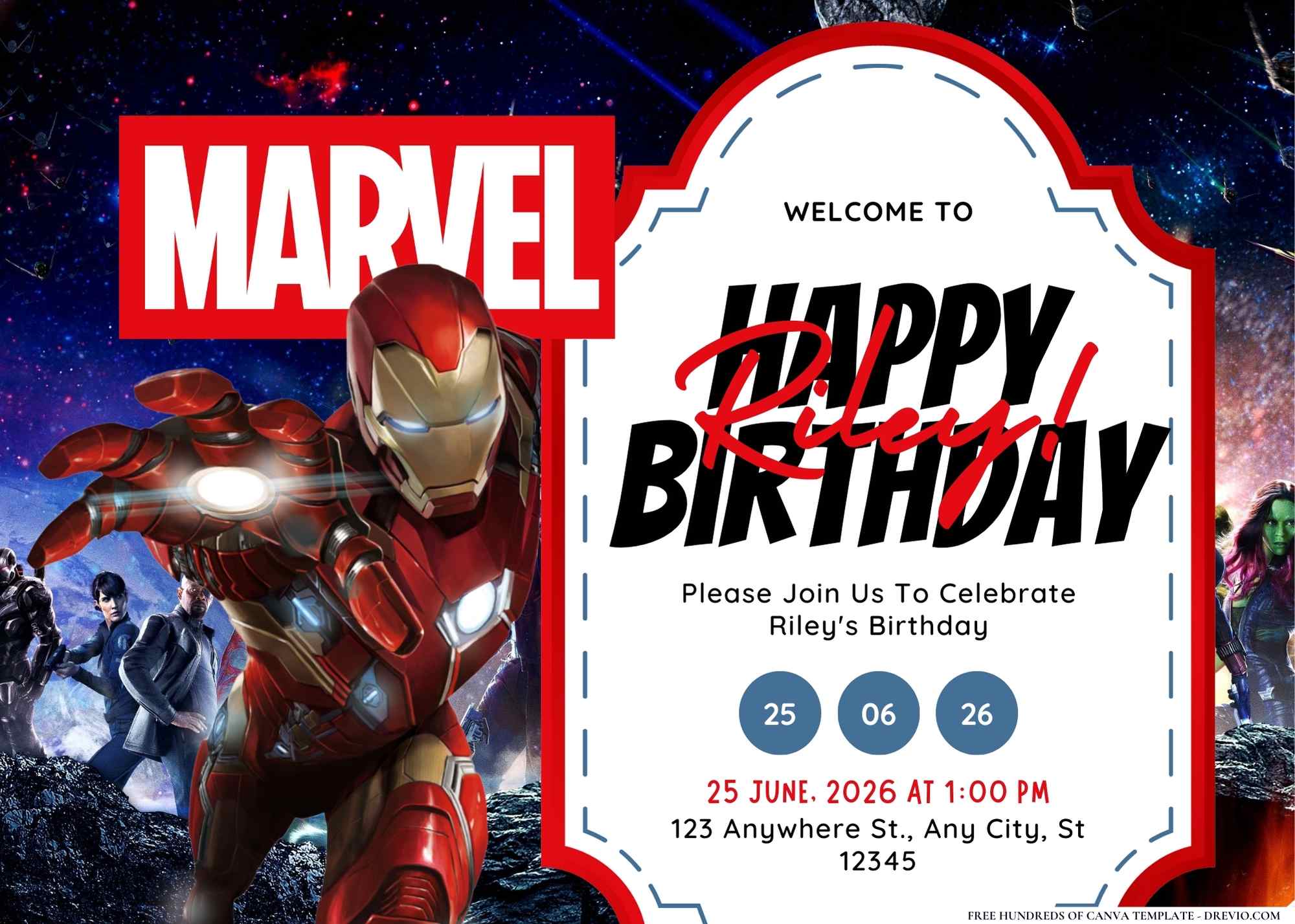 22+ Marvel Birthday Invitation Templates