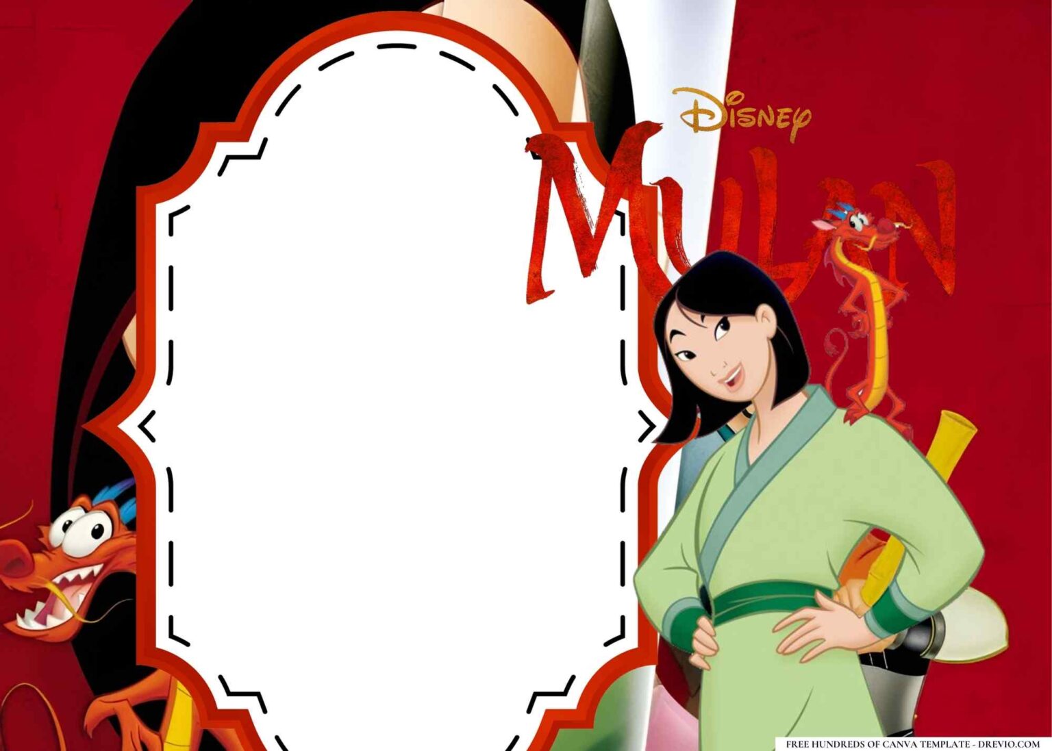 18+ Mulan Birthday Invitation Templates