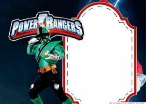 16+ Power Rangers Birthday Invitation Templates