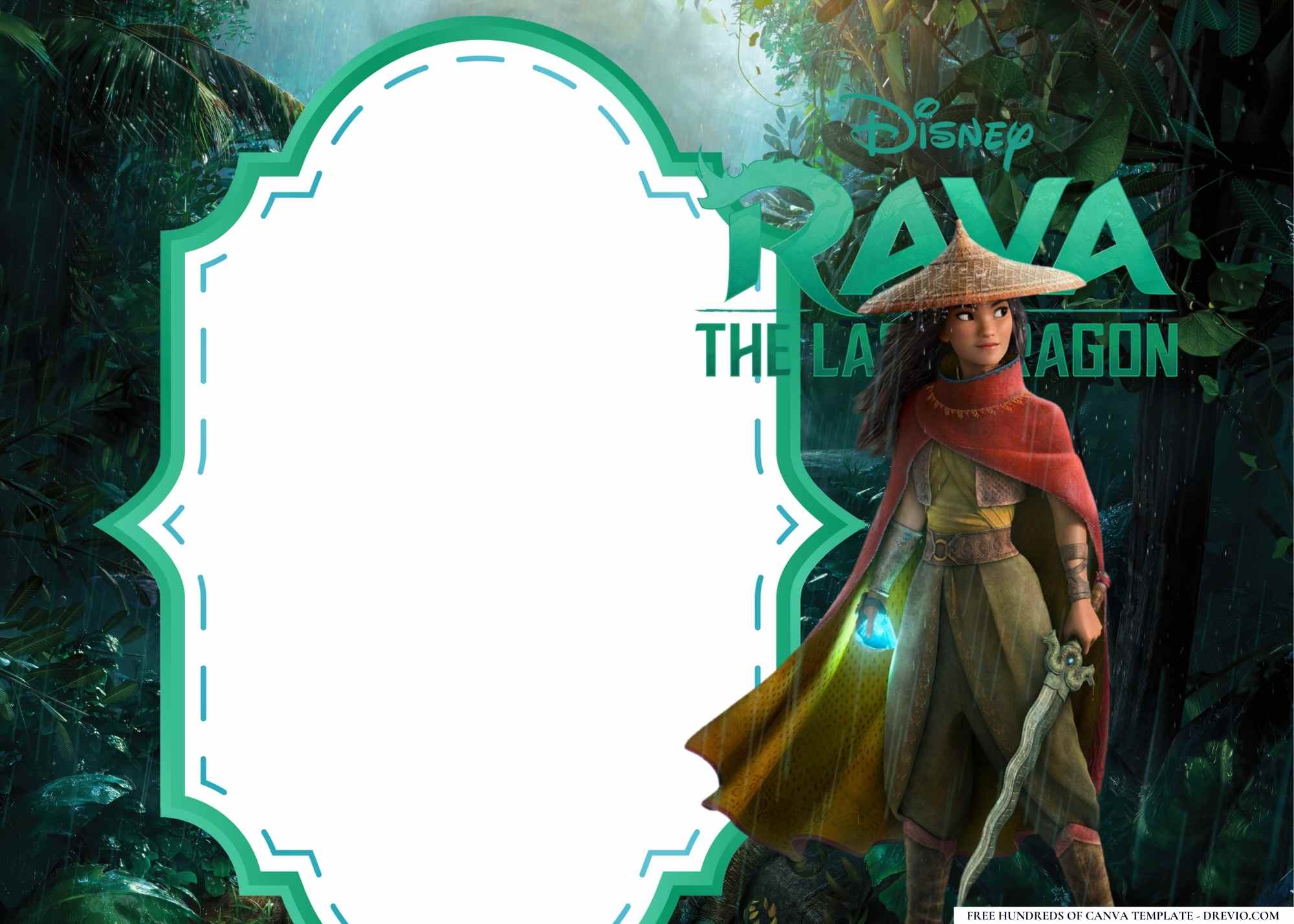 16+ Raya and the Last Dragon Birthday Invitation Templates