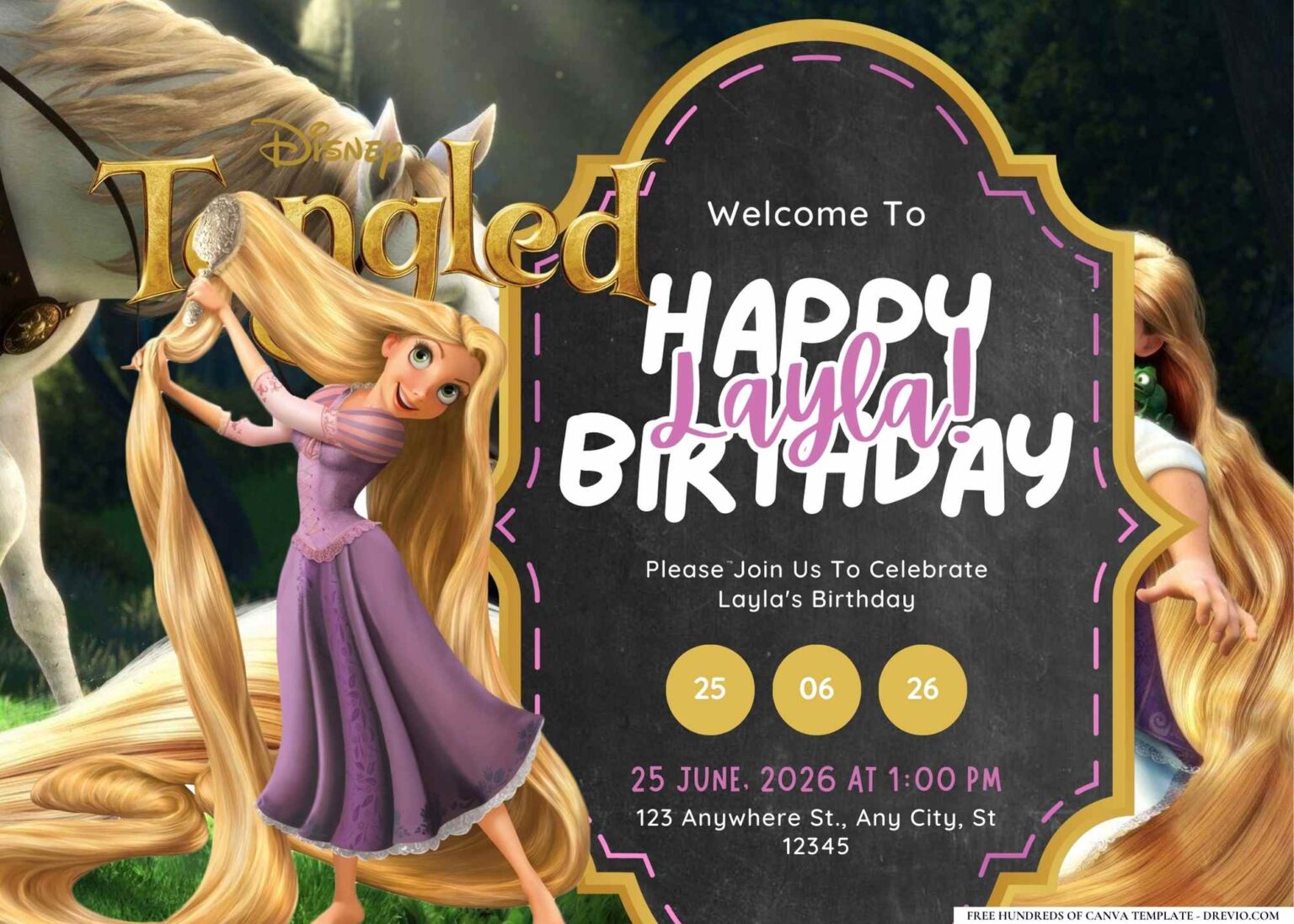 22+ Tangled Birthday Invitation Templates