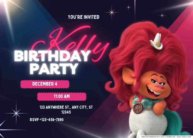 16+ Trolls World Tour Birthday Invitation Templates