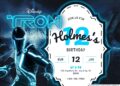 22+ Tron Legacy Birthday Invitation Templates