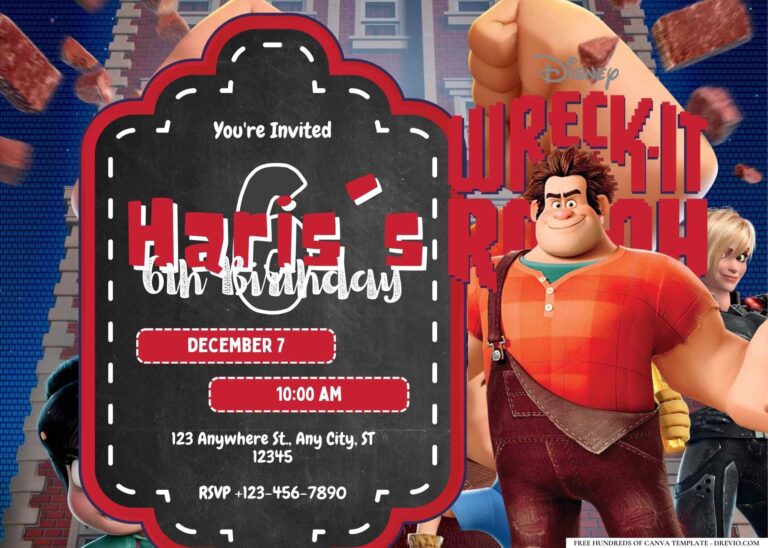 14+ Wreck-It Ralph Birthday Invitation Templates