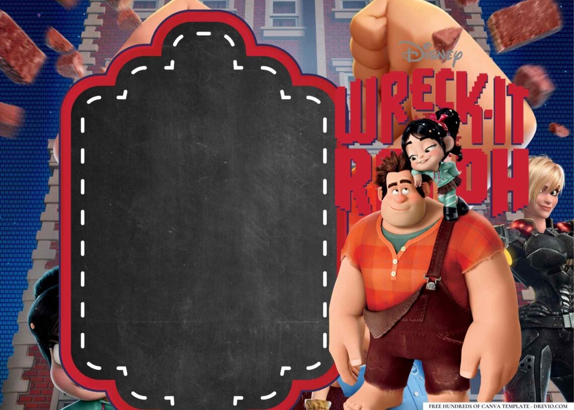 14+ Wreck-It Ralph Birthday Invitation Templates